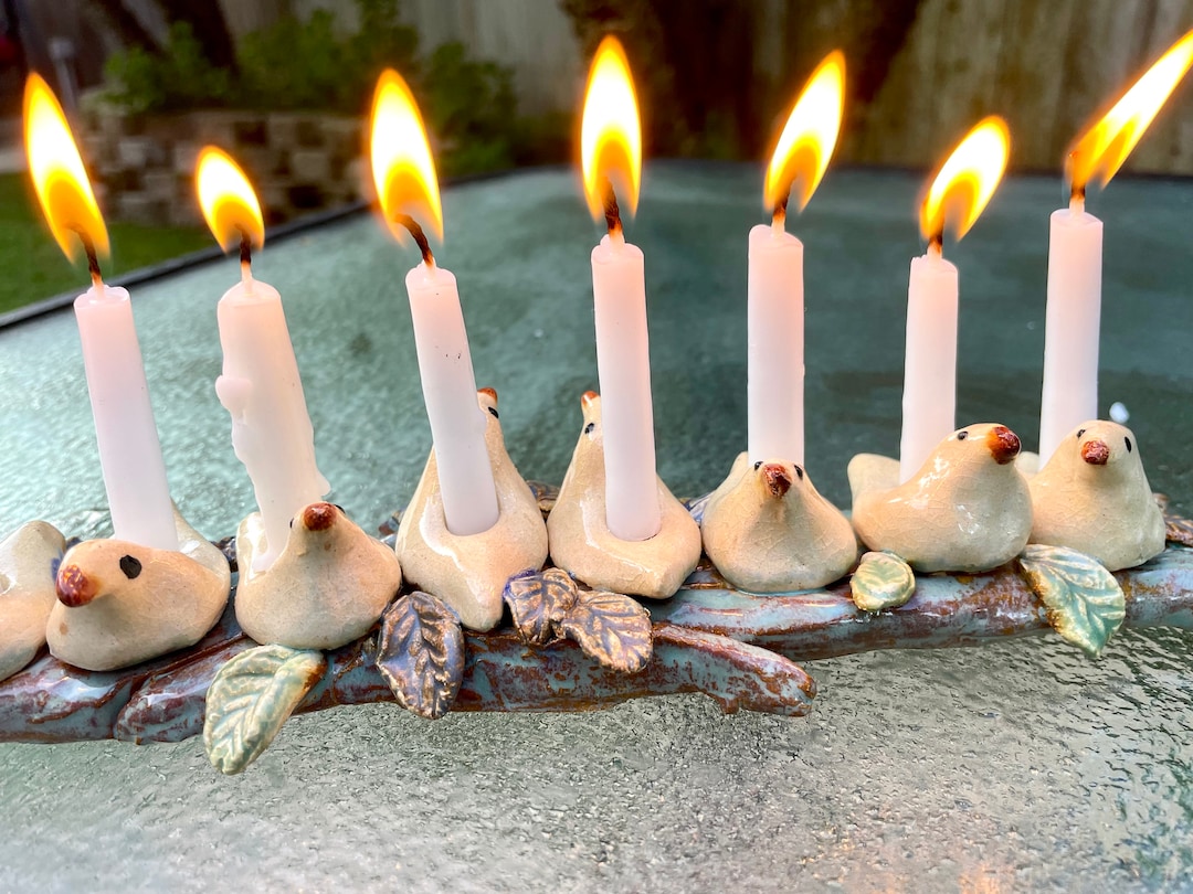 Birds on the Wire Menorah | Jewish Gifts | Judaica | Chanukah | Jewish ...