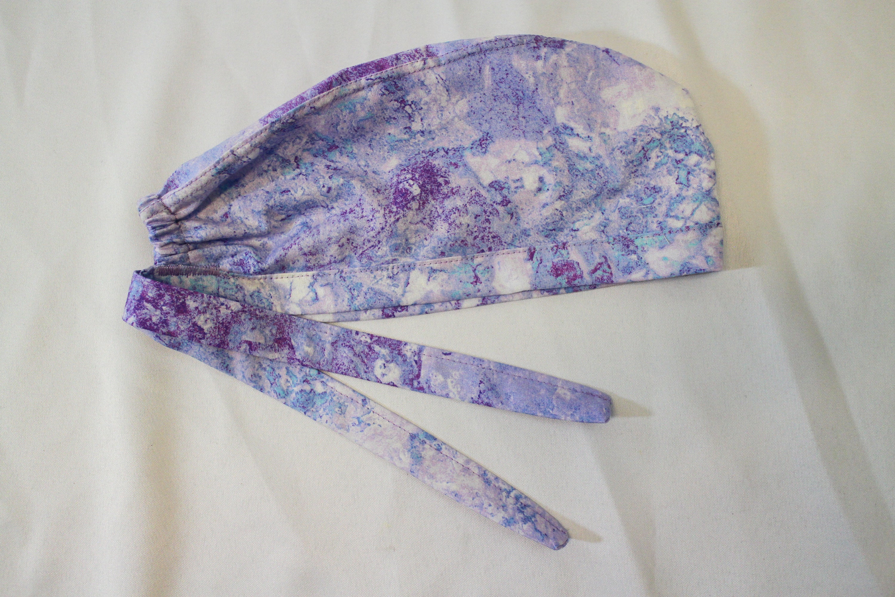 Lavender Marble Print Surgical Scrub Cap Dentist Chemo Hat - Etsy