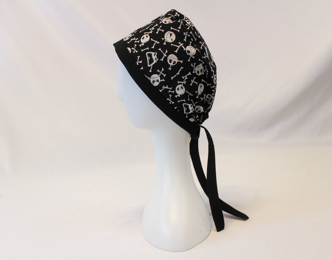 Jack Skull & Bones Surgical Scrub Cap Dentist Vet Chemo Hat - Etsy