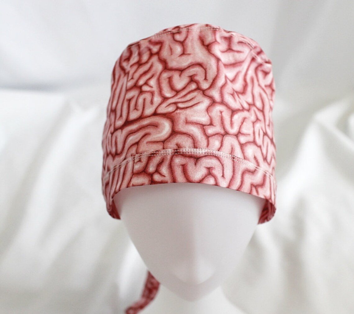 Brain Surgical Scrub Cap Dentist Vet Chemo Hat - Etsy