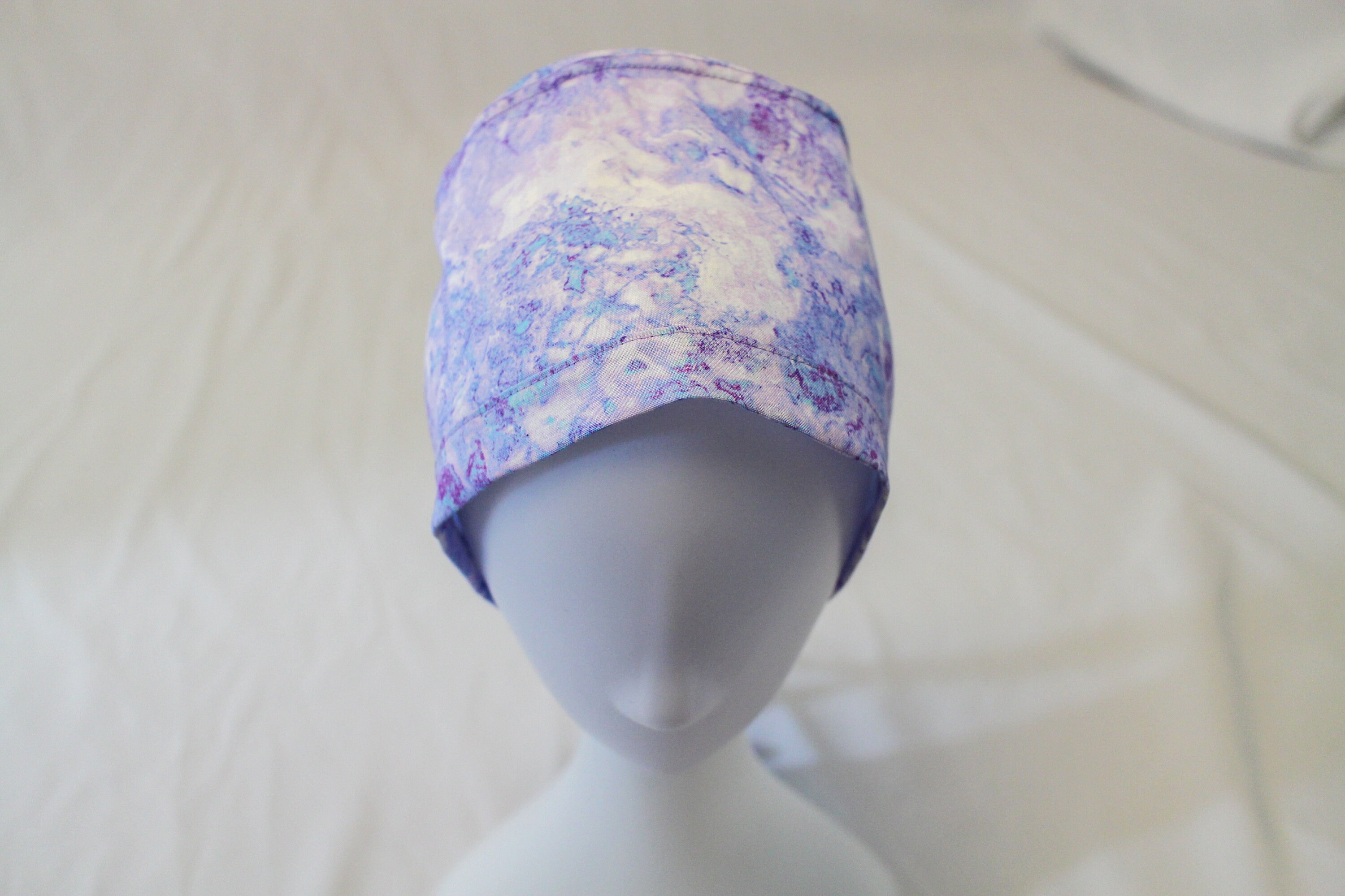 Lavender Marble Print Surgical Scrub Cap Dentist Chemo Hat | Etsy