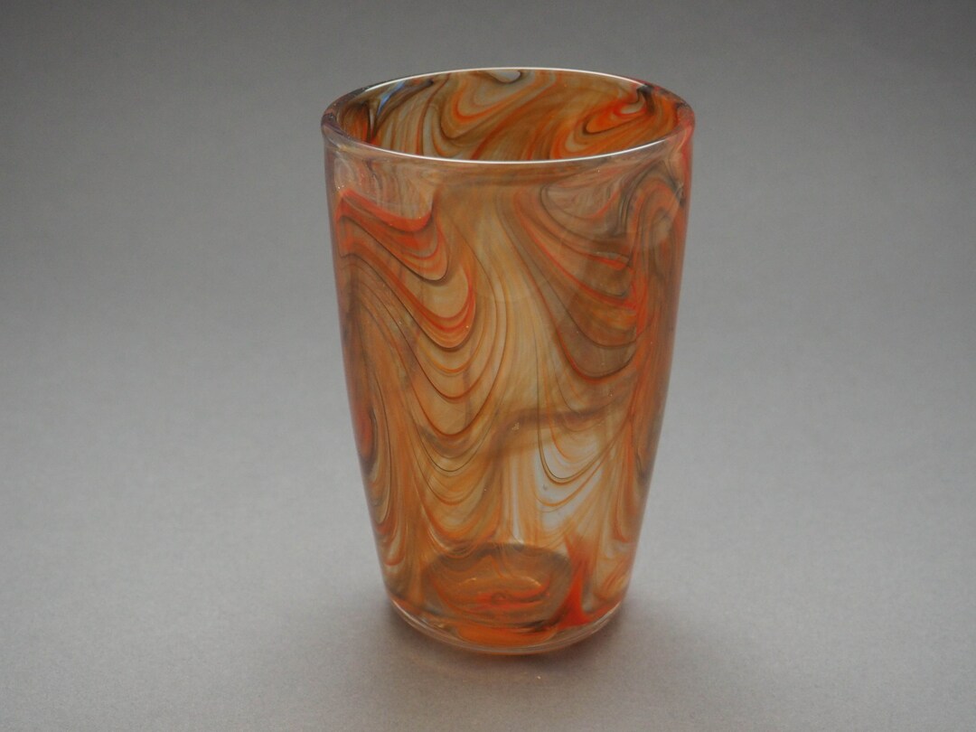 Hand Blown Feathered Glass - Etsy