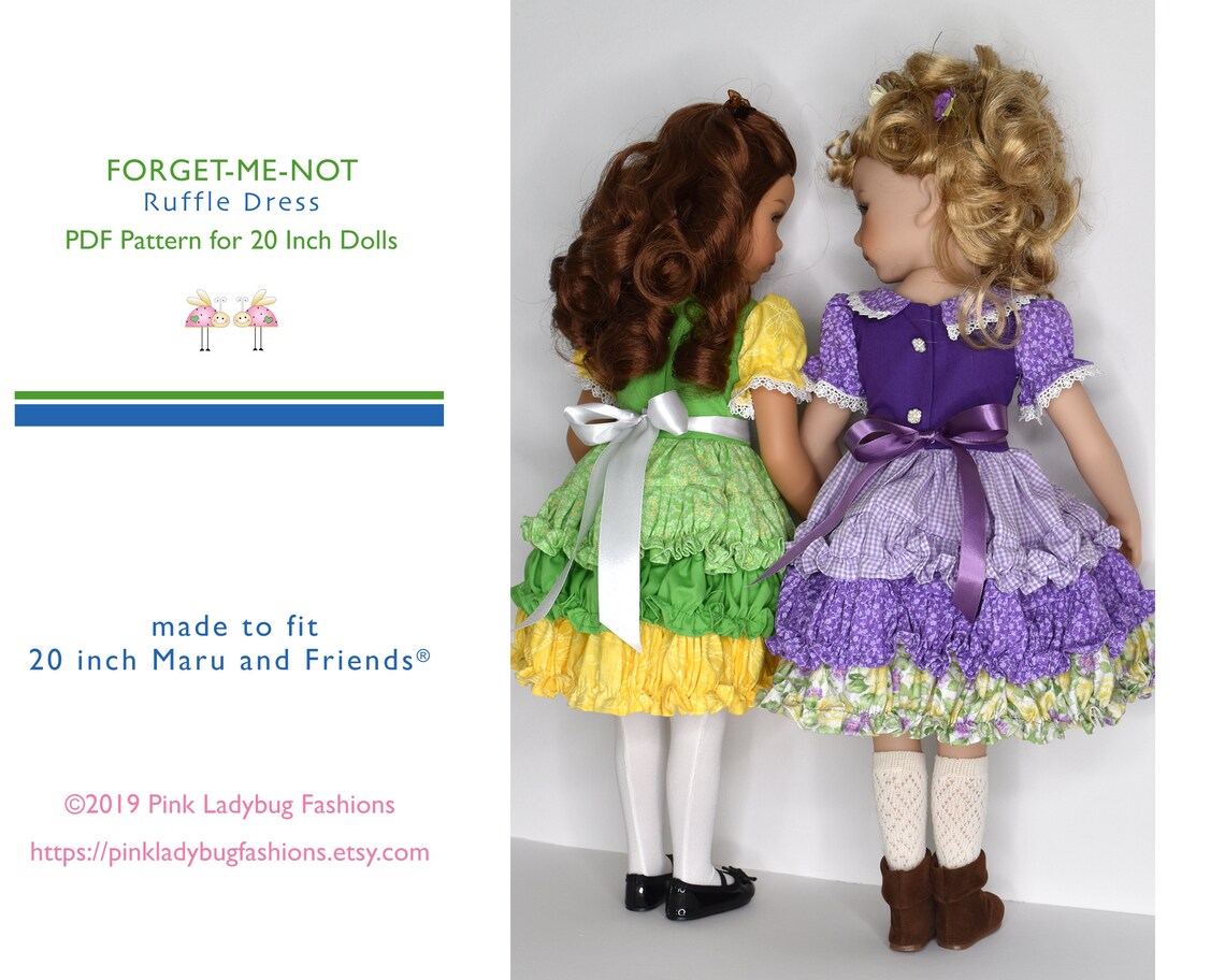 PDF Sewing Pattern for 20 Inch Maru and Friends® Dolls “forget-me-not ...