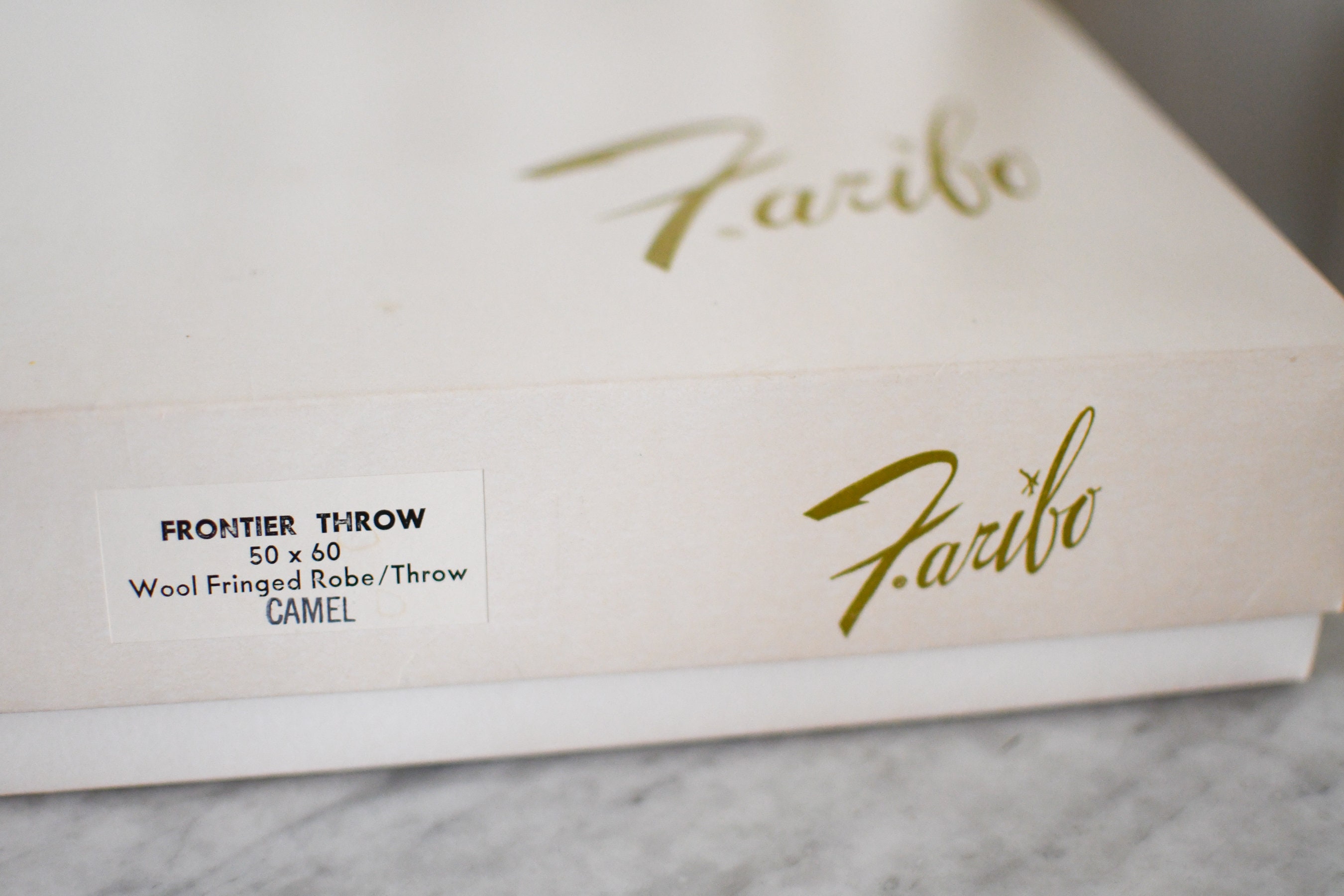 Vintage Deadstock Faribo Faribault Michigan Wool Throw Blanket ...