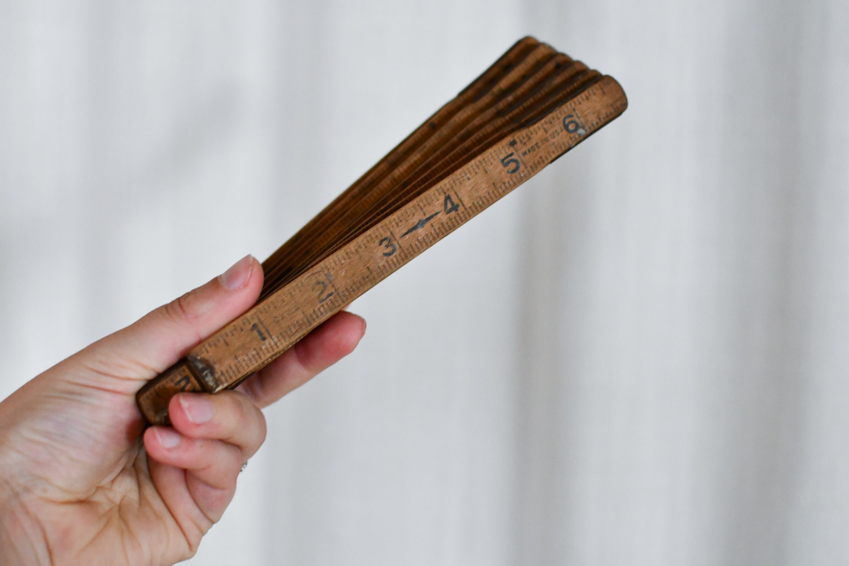 Vintage Oxwall Articulated Ruler // Carpenter Tool Measuring Tool ...