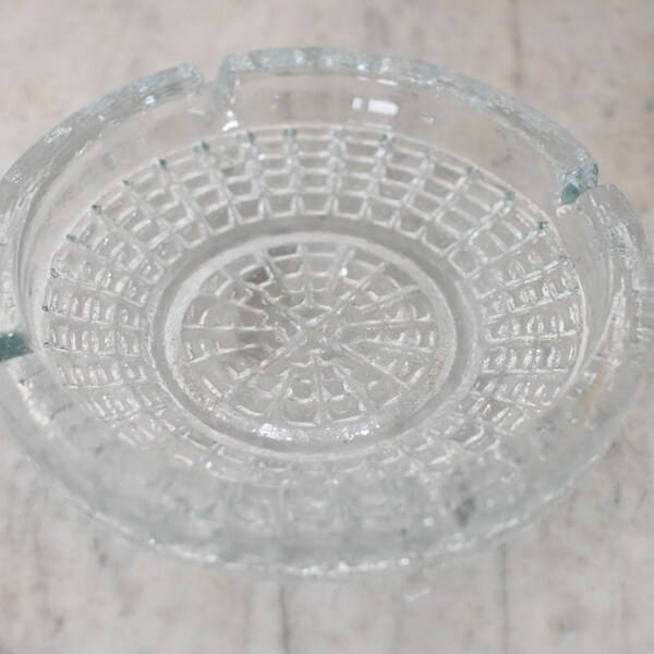 Heavy Glass Ashtray - Etsy
