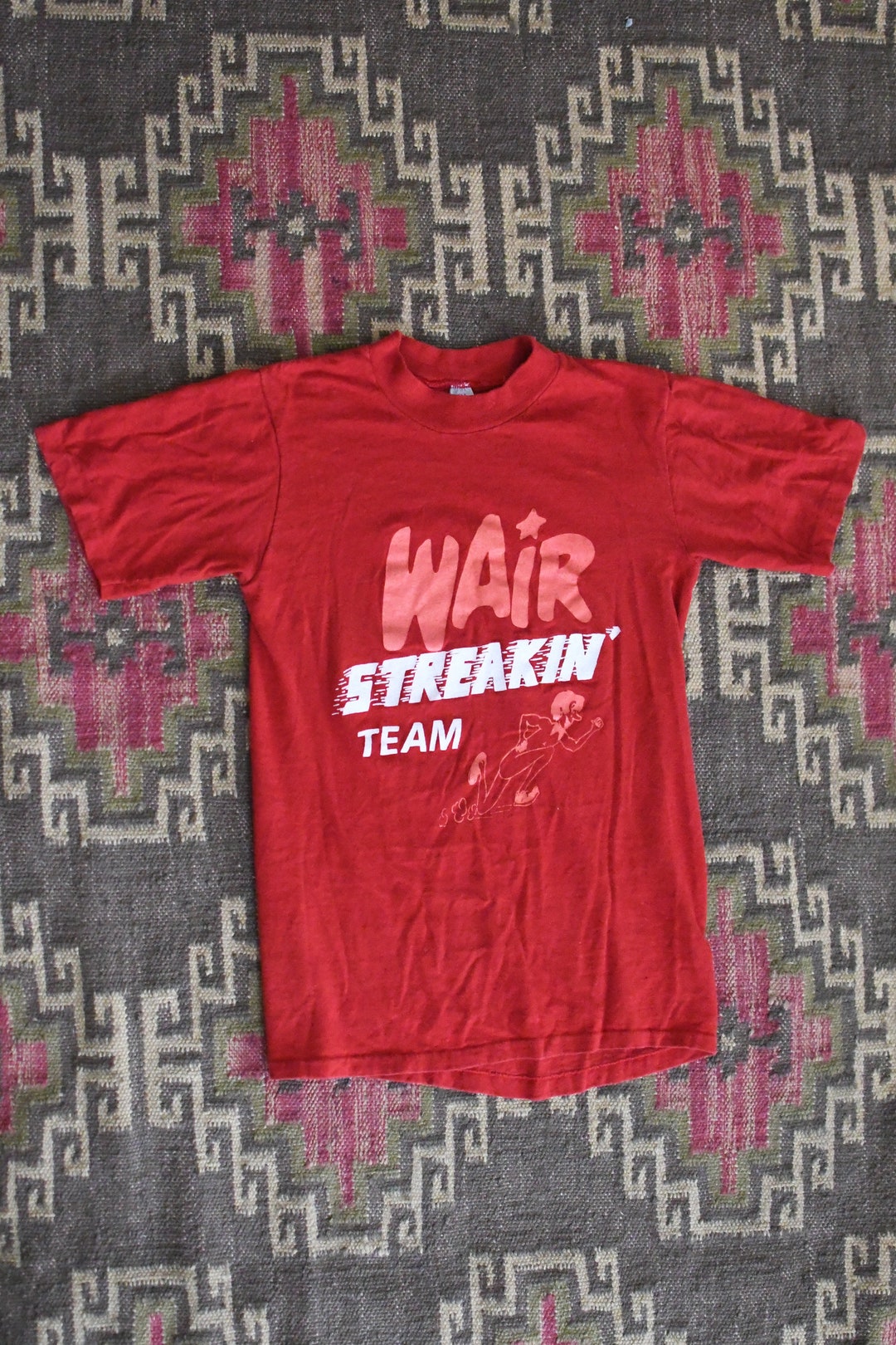 Vintage Single Stitch 'wair Streakin Team' T Shirt - Etsy