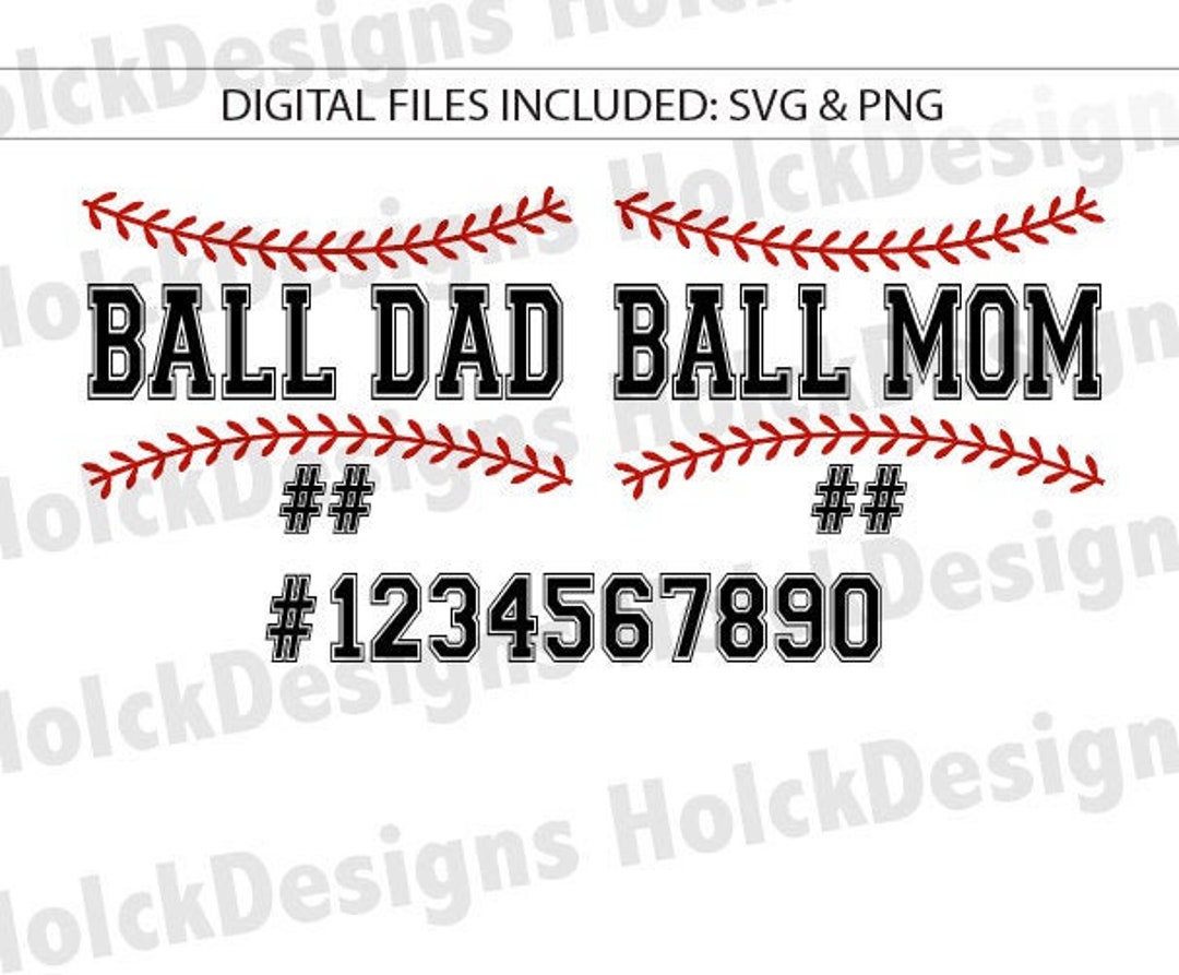 Ball Mom Svg Ball Dad Svg Cricut File Svg Cut File Silhouette Svg ...