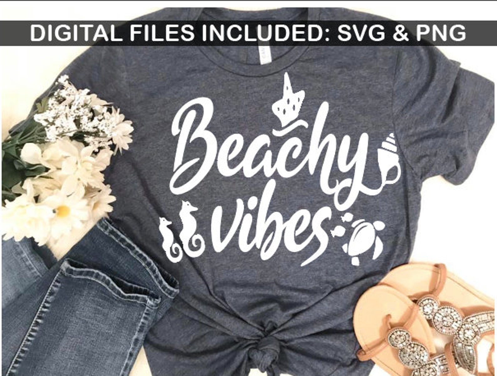 Beachy Vibes SVG Beach Svg Beach Cut File Beachy Cut File - Etsy