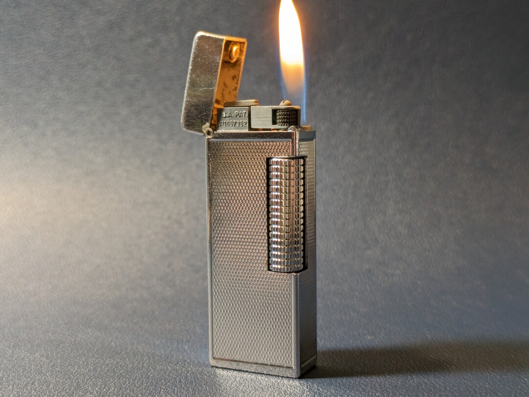 Serviced 1960s Dunhill Rollagas Lighter, Silver Plated in Barley ...