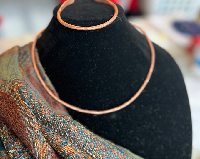 Thick Copper Torque, Copper Neck Collar, Copper Choker, Copper Torc ...