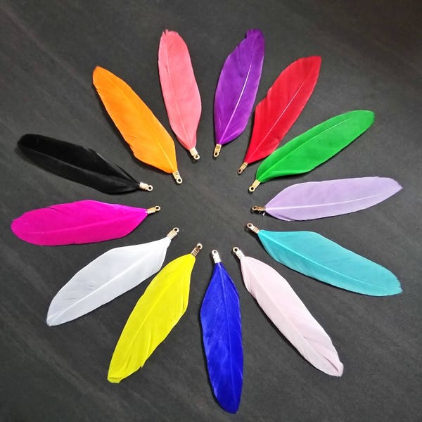 Colorful Feathers - Etsy