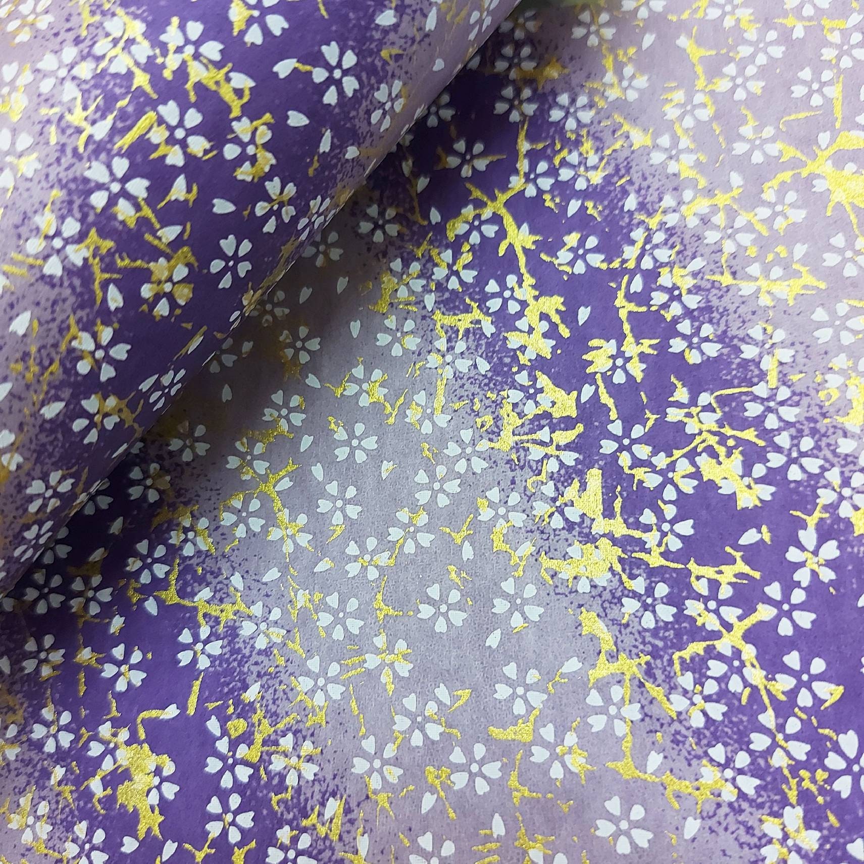 Washi Papers Origami Paper Yuzen Chiyogami Gold Accents Japan Folding ...