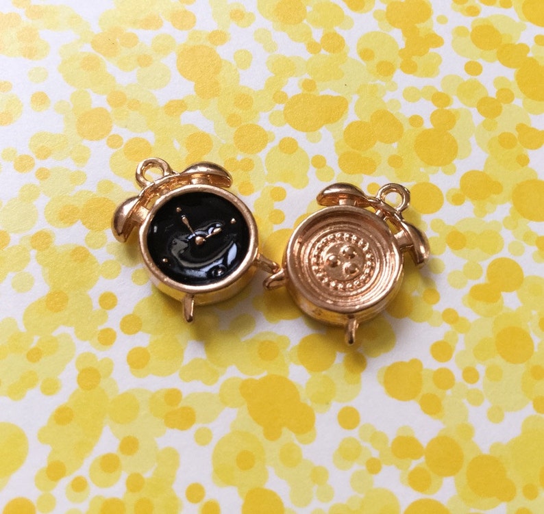 Bronze Clock Charms Brass Charm Handmade Jewelry Making - Etsy