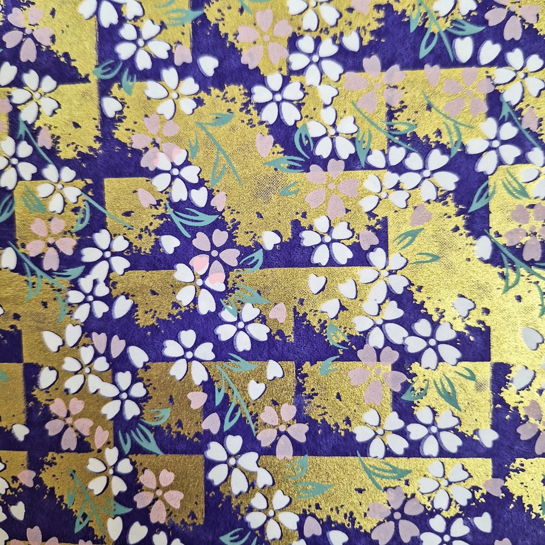 Japan Origami Paper / Gold Foil Paper/ Yuzen Chiyogami / Washi ...