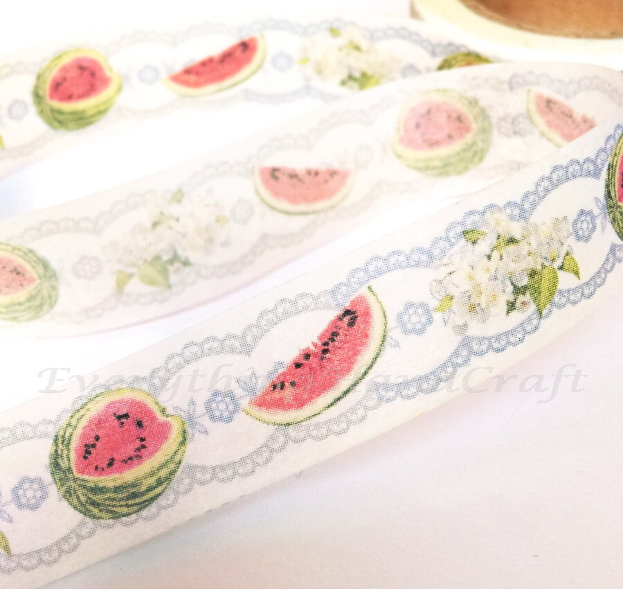 Watermelon Washi Tape / Masking Tape / Planner Sticker | Etsy