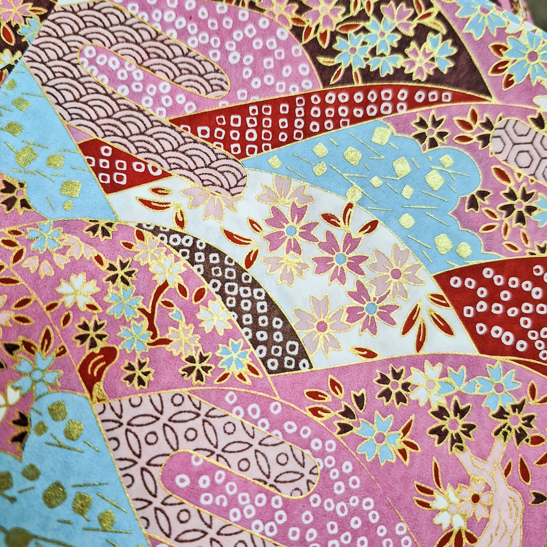 Japan Origami Paper / Gold Foil Paper/ Yuzen Chiyogami / Washi ...