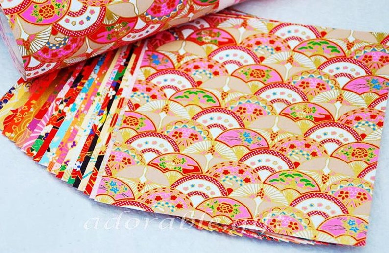 Assorted Origami Paper Yuzen Chiyogami Washi Paper Japan Folding ...
