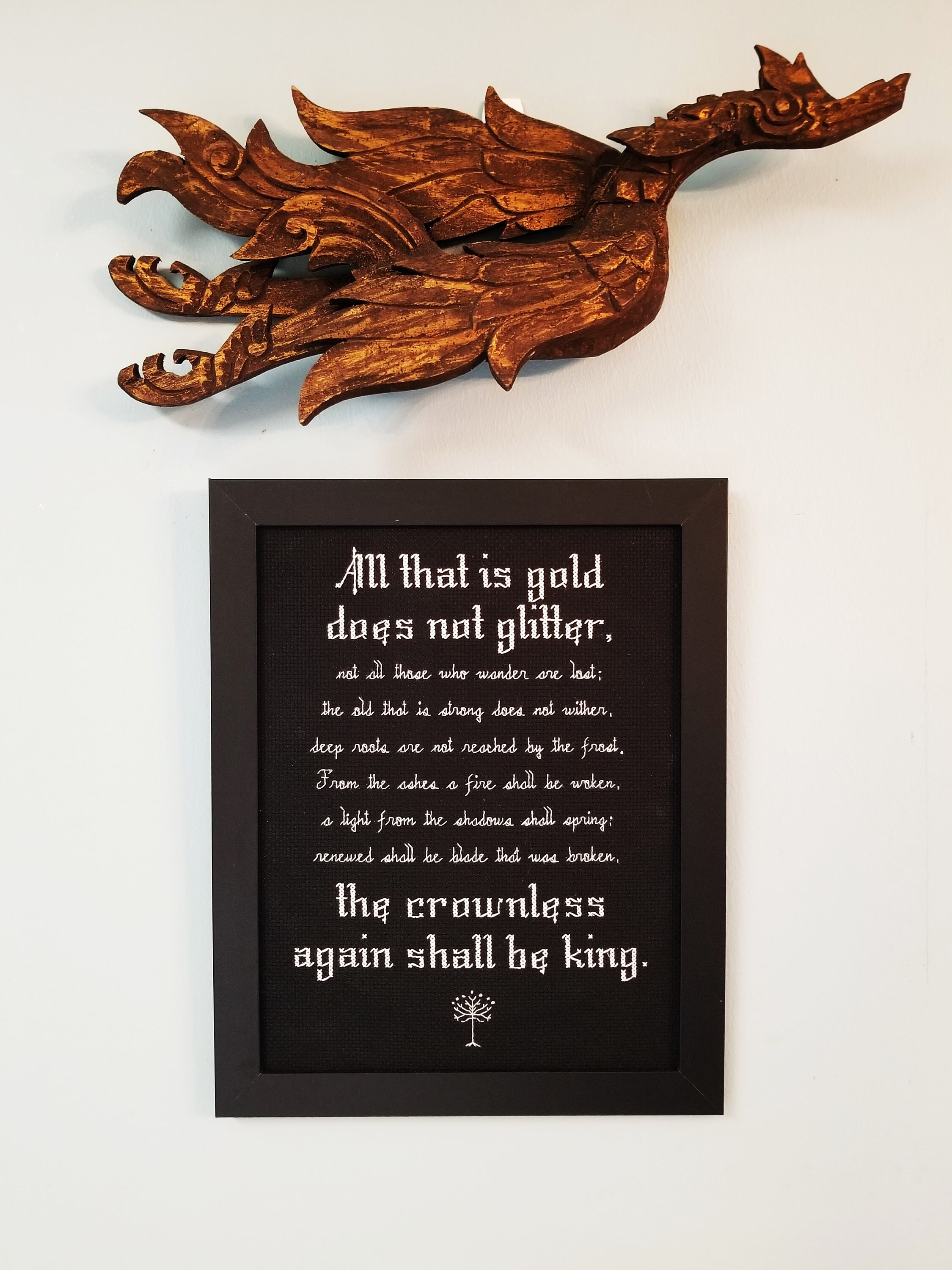 PATTERN ONLY the Riddle of Strider From Lord of the Rings Cross Stitch ...