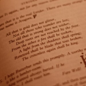 PATTERN ONLY the Riddle of Strider From Lord of the Rings Cross Stitch ...