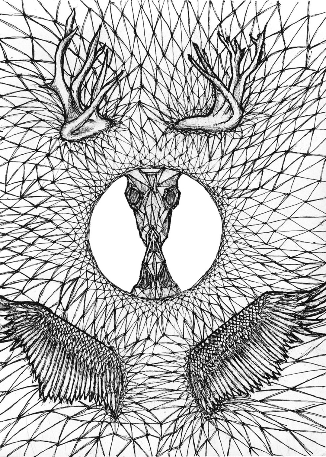 Geometric Art. Pen and Ink | Ink Drawing | Original Art | Fine Art ...