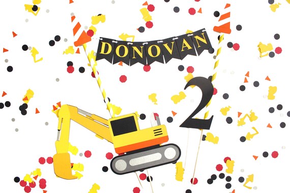 Construction Cake Topper | Construction Party Decor | Construction ...