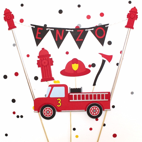 Firefighter Cake Topper - Etsy