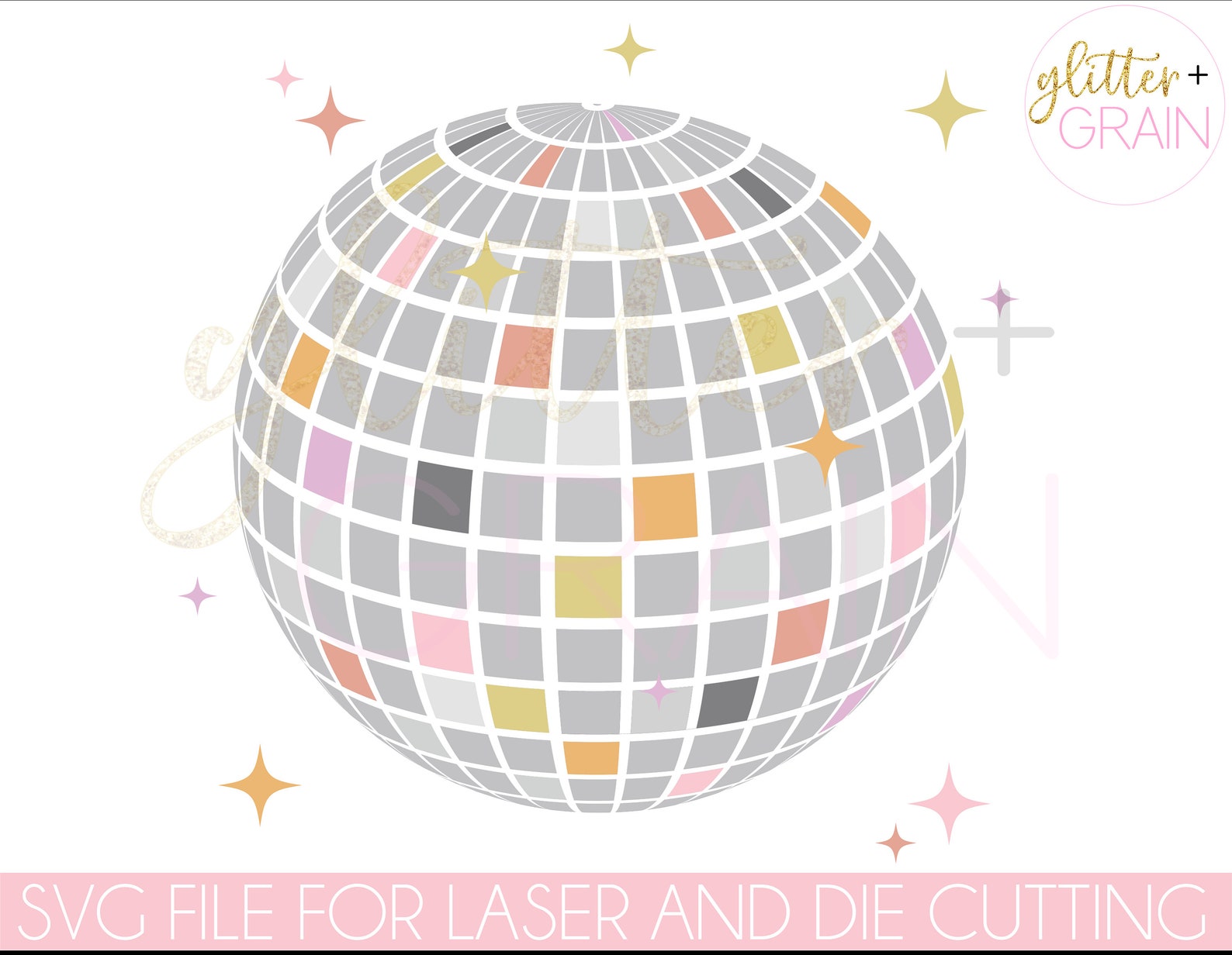 Disco Ball Svg | Groovy Svg | Boho Svg | Retro Style Svg | 70’s Style ...