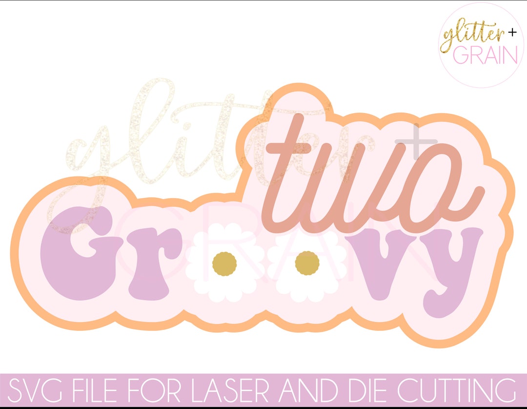 Two Groovy Svg Groovy Svg Boho Svg Retro Style Svg 70s Style Cut File ...