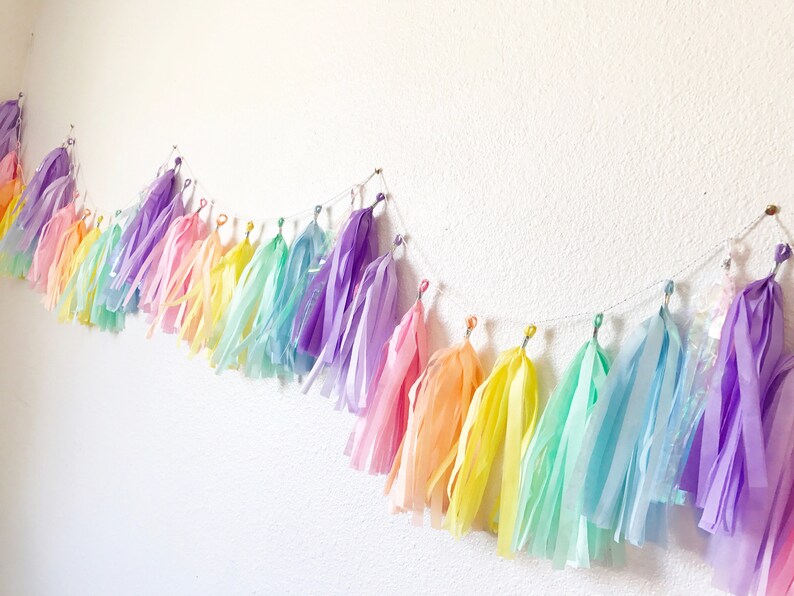 Tassel Garland Tassel Banner Rainbow Tassel Garland | Etsy