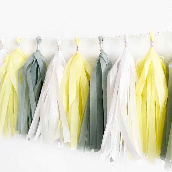 Yellow Gray Party - Etsy