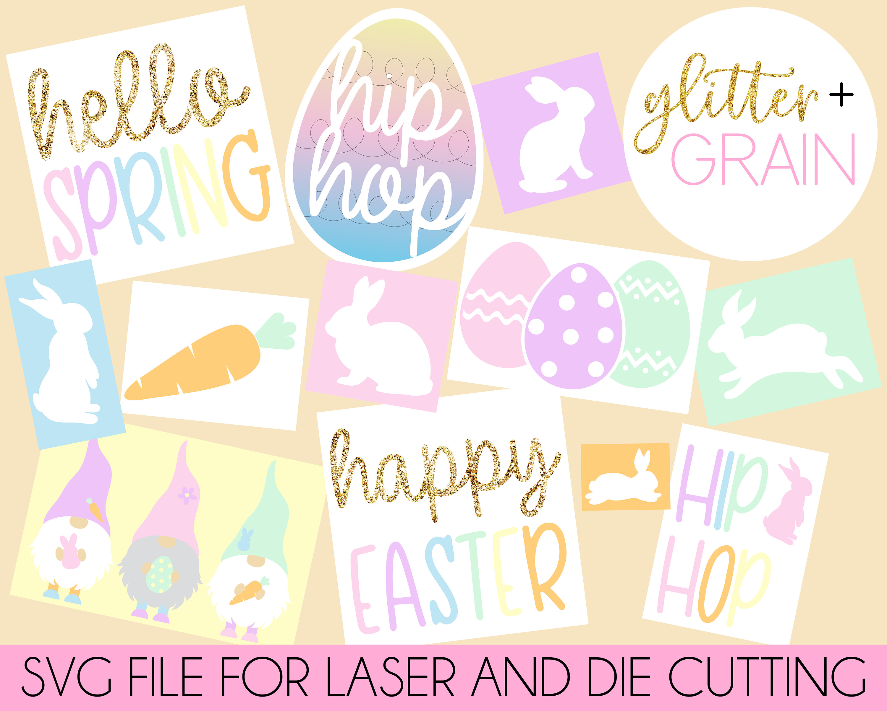 Easter Tiered Tray Sign File Easter SVG Easter Tiered Tray - Etsy