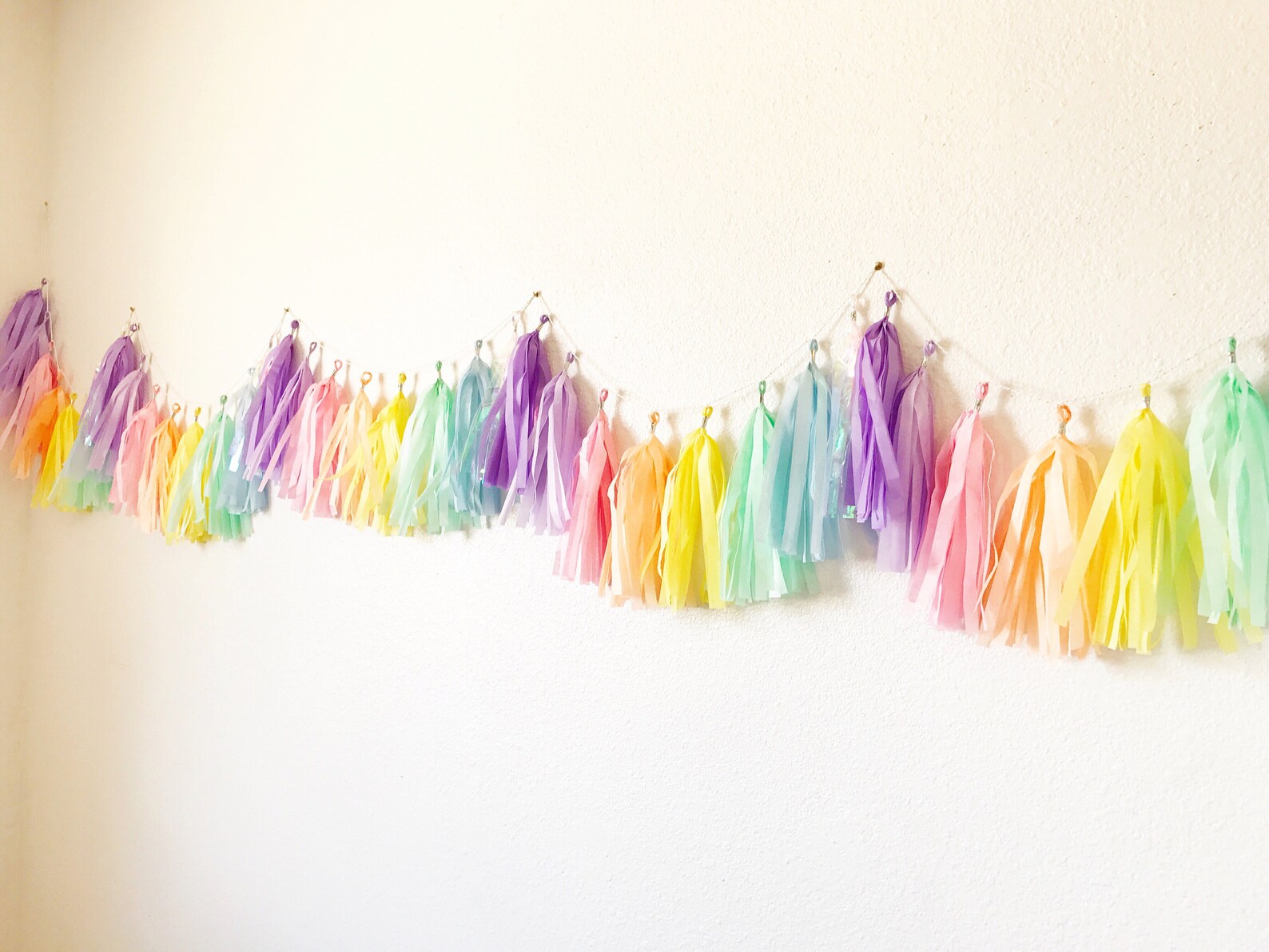 Tassel Garland Tassel Banner Rainbow Tassel Garland | Etsy