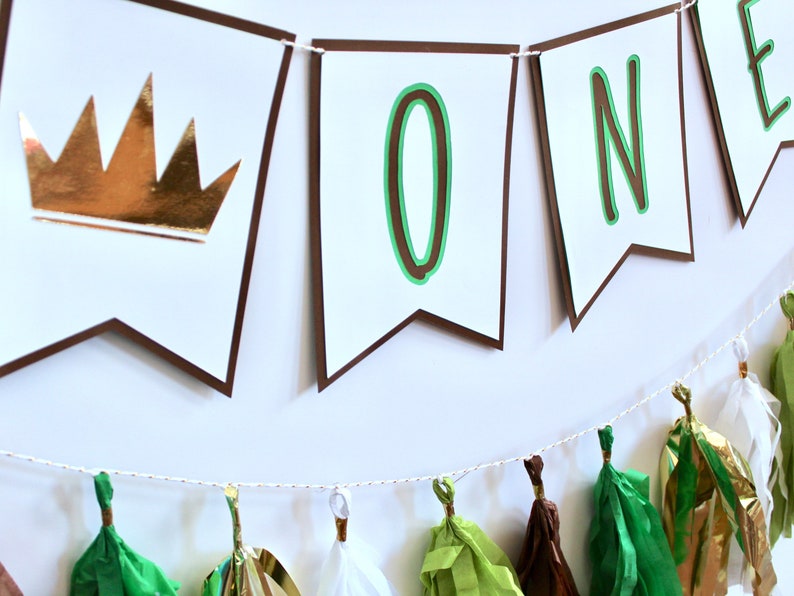 ONE Birthday Banner Little Prince Birthday Wild One Party - Etsy