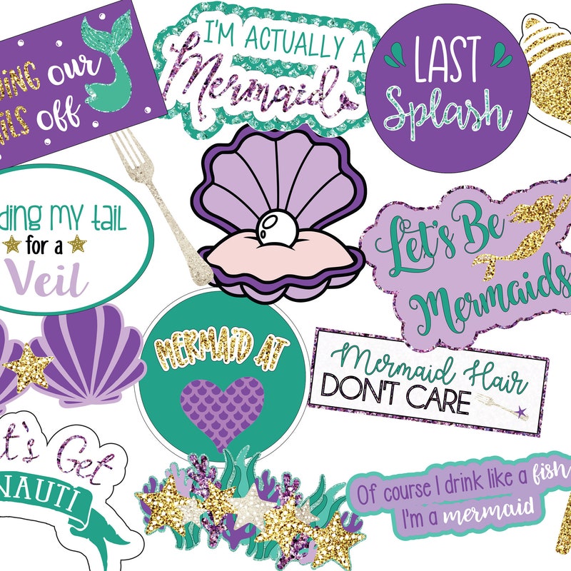 Mermaid Photo Booth Props - Etsy