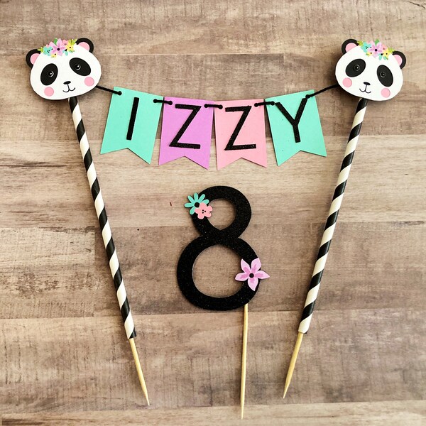 Panda Cake Topper - Etsy