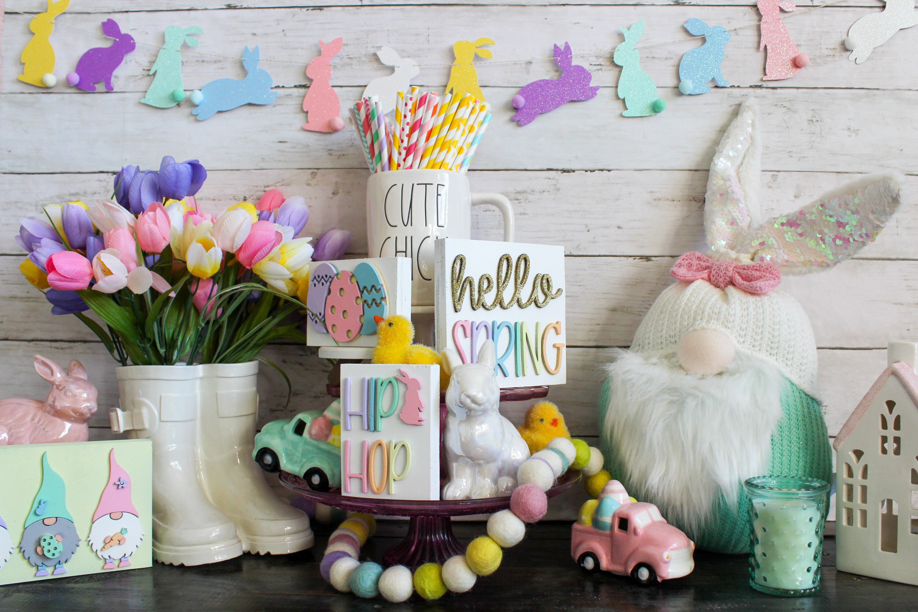 Easter Tiered Tray Sign File Easter SVG Easter Tiered Tray - Etsy