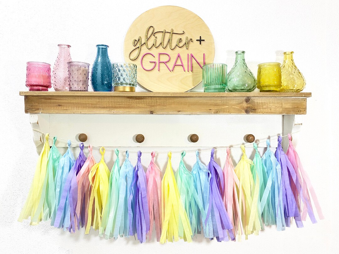 Tassel Garland Tassel Banner Rainbow Tassel Garland - Etsy