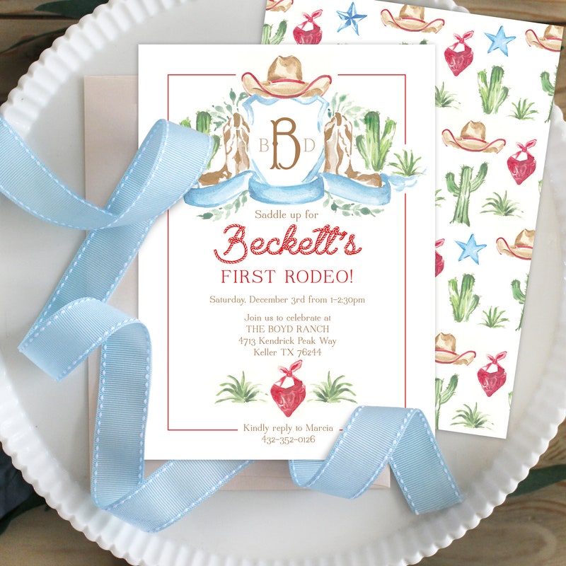 Rodeo Party Invitation - Etsy