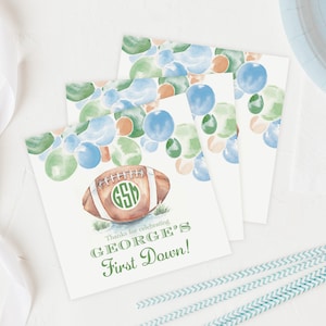 PRINTABLE Birthday Party Invitation Bundle | First Down | 1st Birthday ...