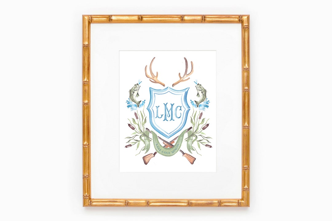 PRINTABLE Semi-custom Crest | Sportsman | Hunting | Fishing | Boys ...