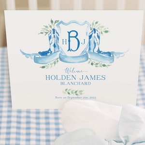 PRINTABLE Welcome Baby Sign | Newborn | Personalized Hospital Sign ...