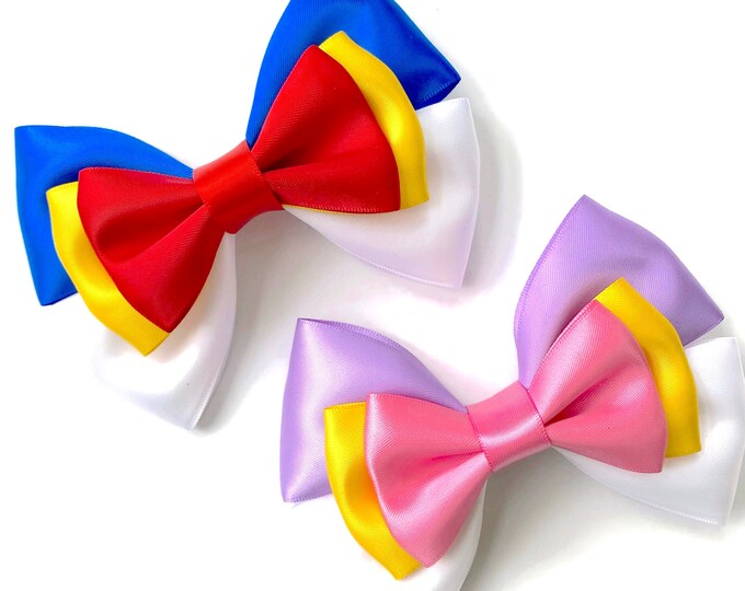 Donald & Daisy Disney Inspired Hair Bows Donald Duck Bow Daisy Duck Bow ...