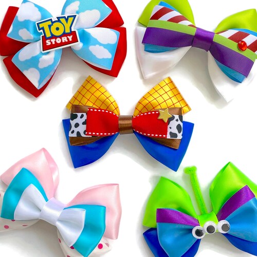 Toy Story Hair Bows Woody Hair Bow Buzz Lightyear Hair Bow - Etsy