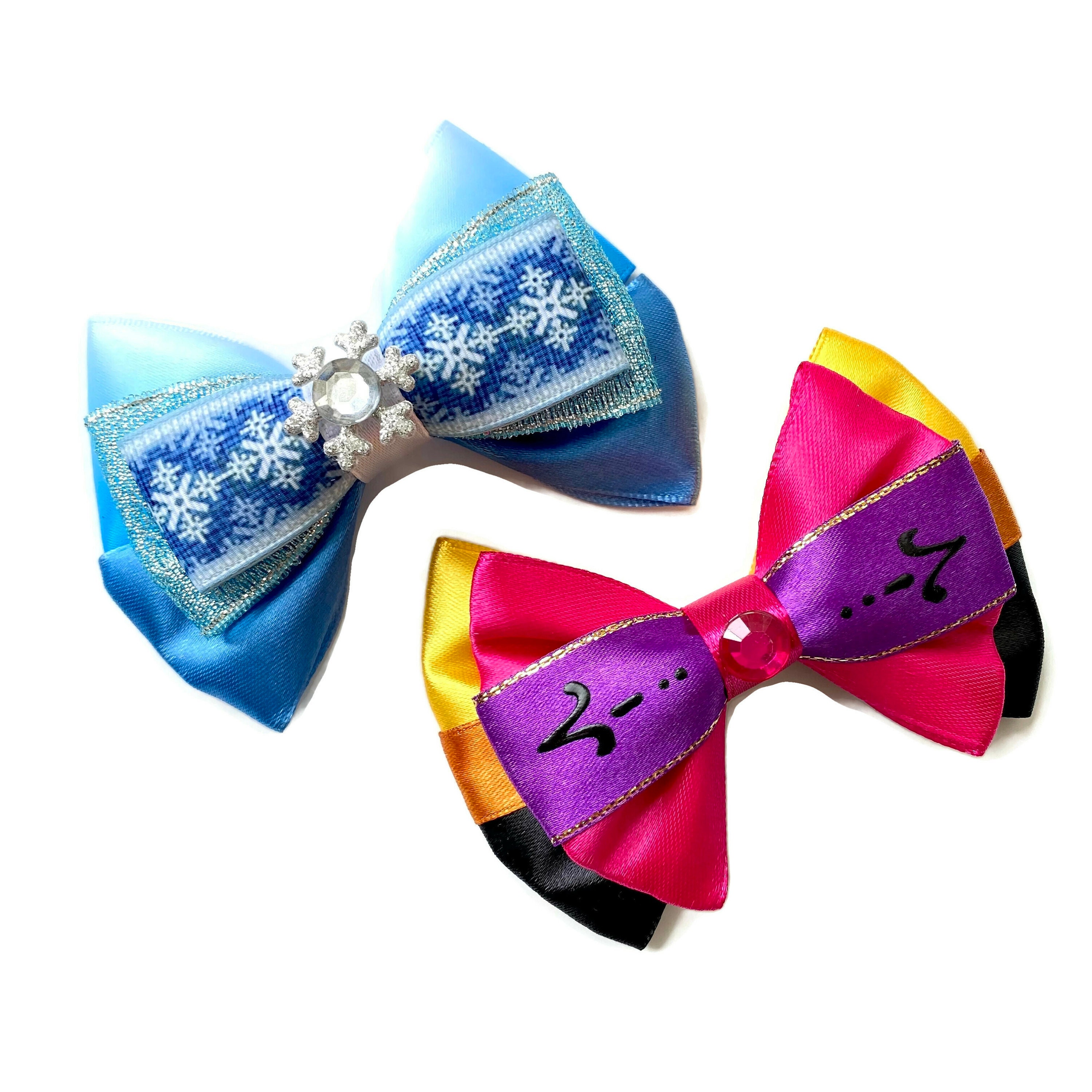 Frozen 2 Anna & Elsa Inspired Hair Bows Anna Hair Bow Elsa - Etsy