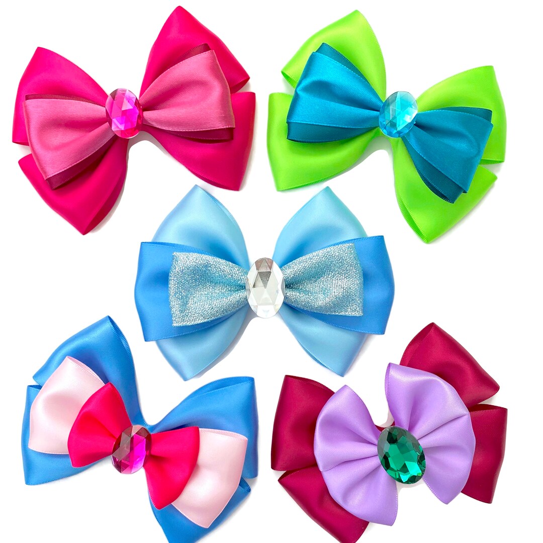Cinderella Hair Bows | Stepsisters Hair Bows | Lady Tremaine Hair Bow ...
