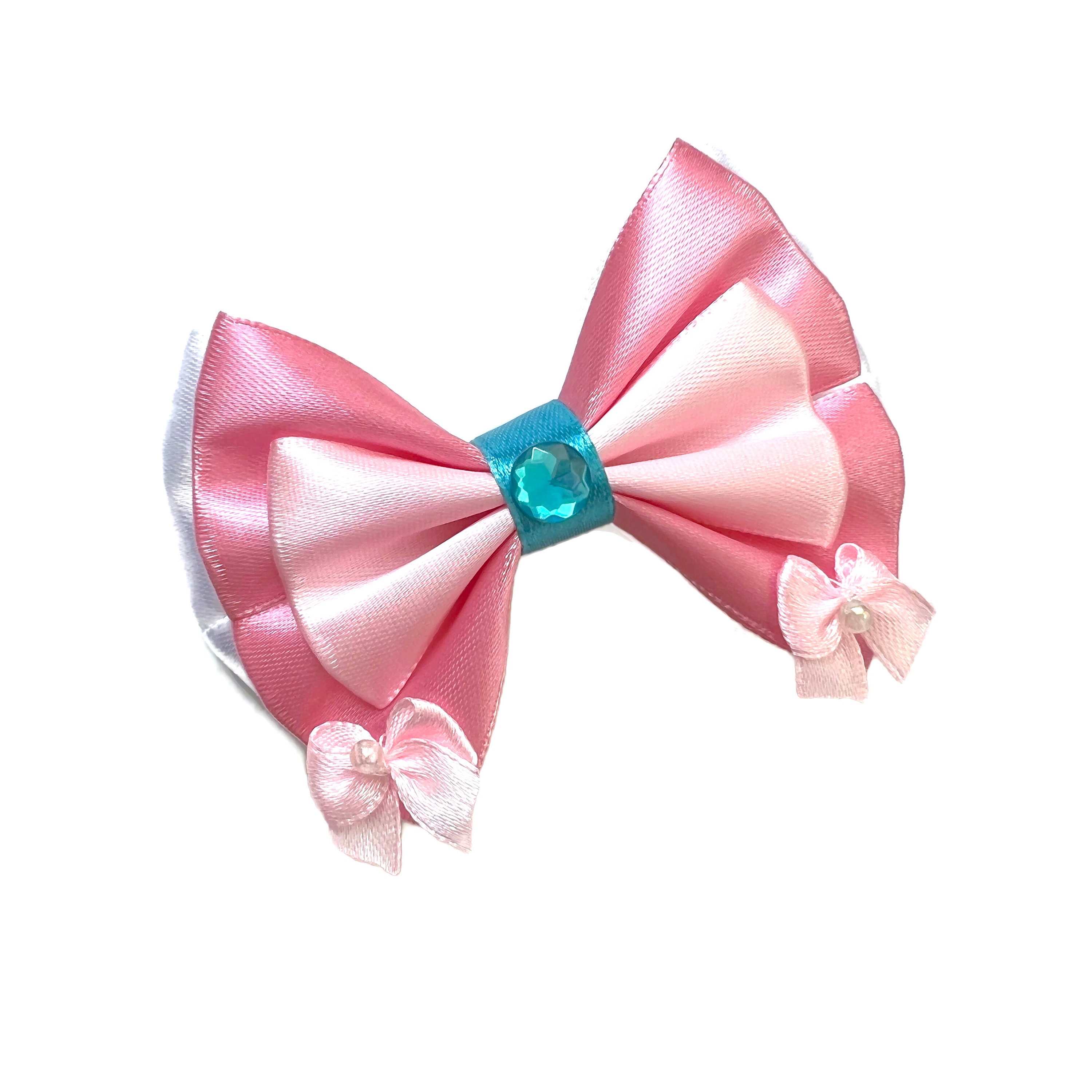 Pink Cinderella Hair Bow Cinderella Work Dress Hair Bow - Etsy
