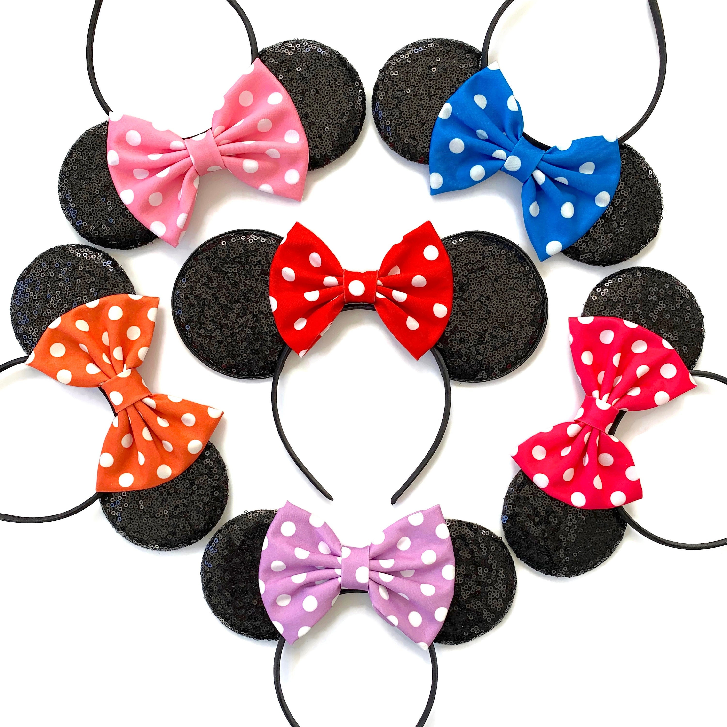 Classic Minnie Mouse Red Polka Dot Ears Pick Your Bow - Etsy