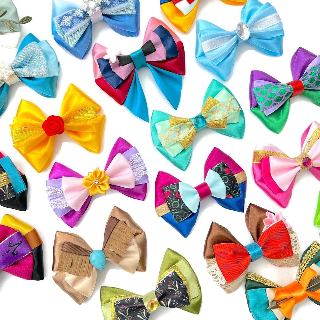 Disney Princess Character Inspired Hair Bows | Disney Princess Inspired ...