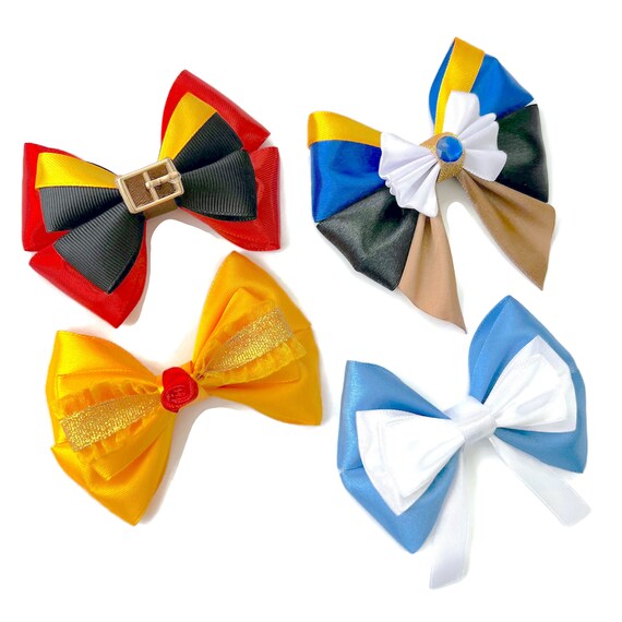 Beauty & the Beast Hair Bow Belle Hair Bow Gaston Hair Bow - Etsy